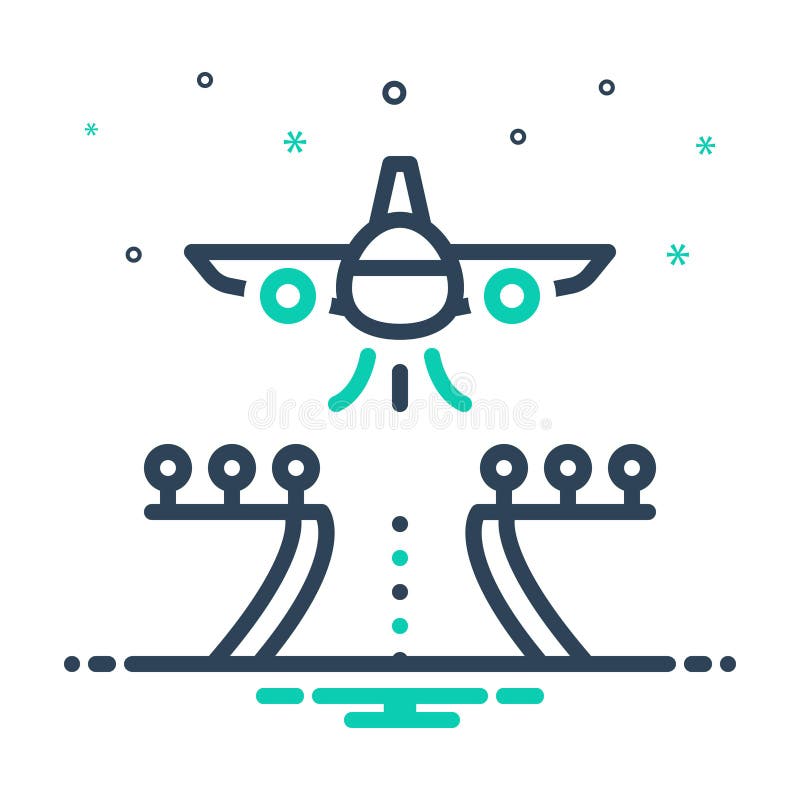 Mix Icon for Airlines, Transport and Travel Stock Vector - Illustration ...