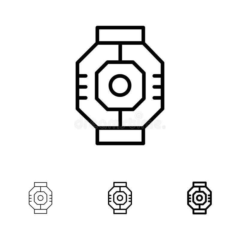 Airlock, Capsule, Component, Module, Pod Bold and Thin Black Line Icon ...