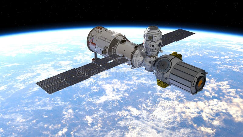 Airlock Module for Space Station Connection Stock Photo - Image of ...