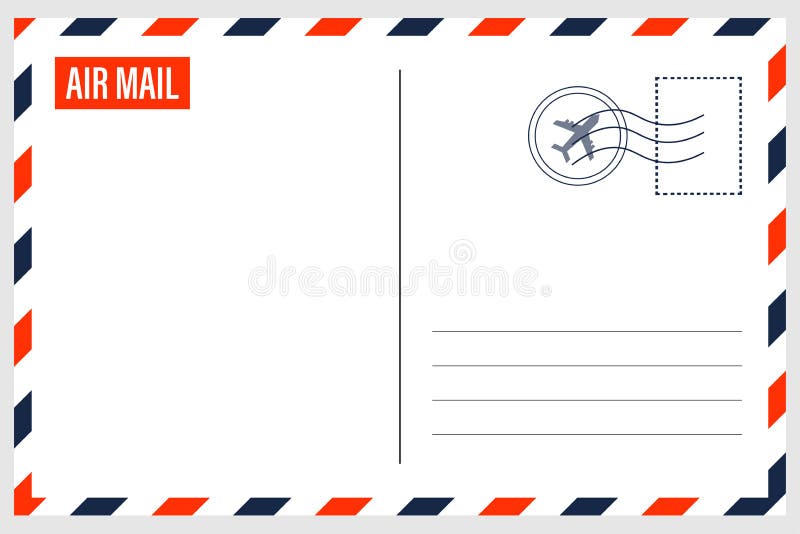 Airmail Envelope Border - Vector Illustration. Stock Vector ... Airmail Envelope Border - Vector Illustration. Stock Vector ...
