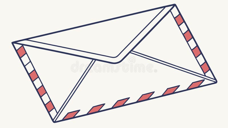 An Airmail Envelope for International Post and Letters, Vector Design ...