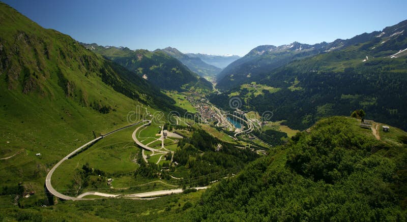 Airolo stock photo. Image of gotthard, road, airolo, swiss - 20330204