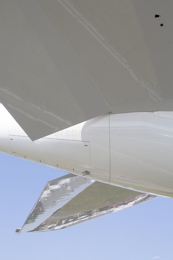 Airplain Wing II stock photo. Image of white, wing, transportation ...