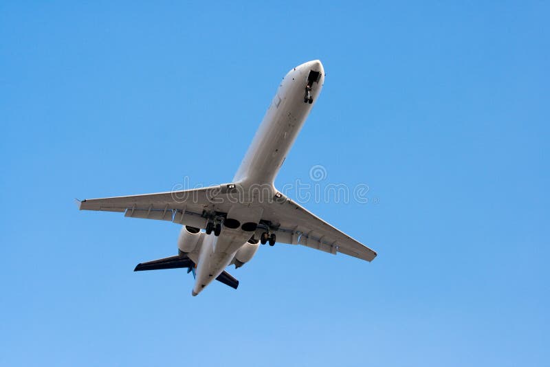 Airplan in the Sky stock image. Image of nature, meteorology - 8874735