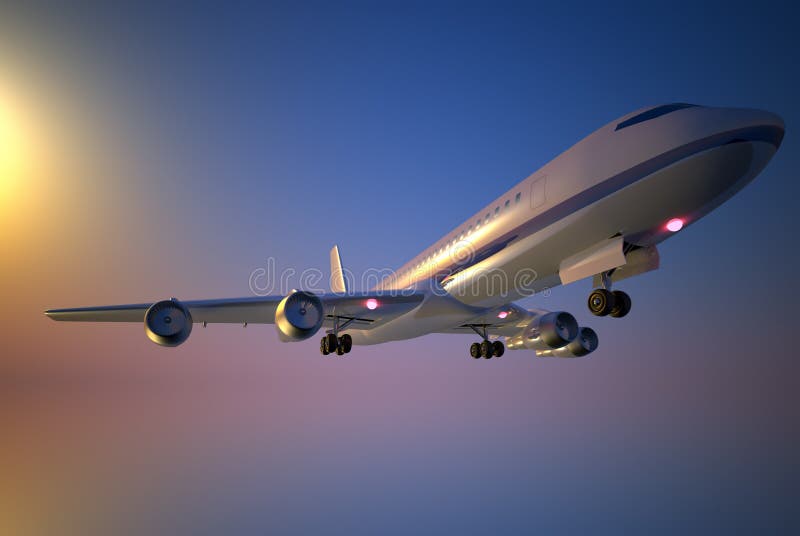 Airbus A380 stock illustration. Illustration of airliner - 4686911