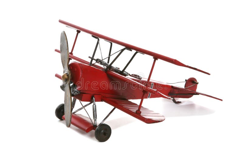 Vintage Flying Machine Isolated. Stock Image - Image of flying ...