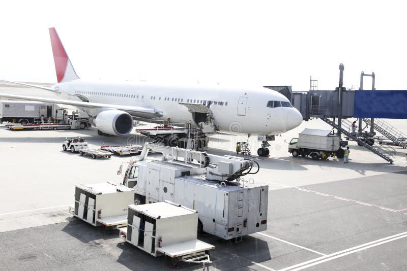A Airplane Loading on Cargo. Editorial Stock Photo - Image of flight ...