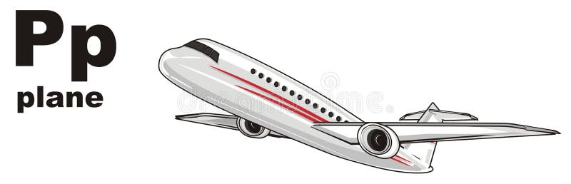 Airplane abc stock illustration. Illustration of airline - 101433745