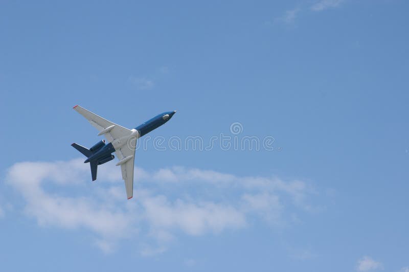Airplane - Above a head. stock photo. Image of tail, aviation - 987688