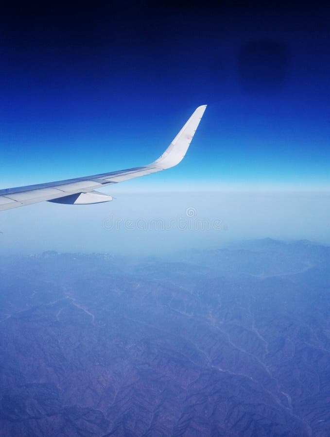 Airplane above sky stock image. Image of beautiful, atmosphere - 18958467