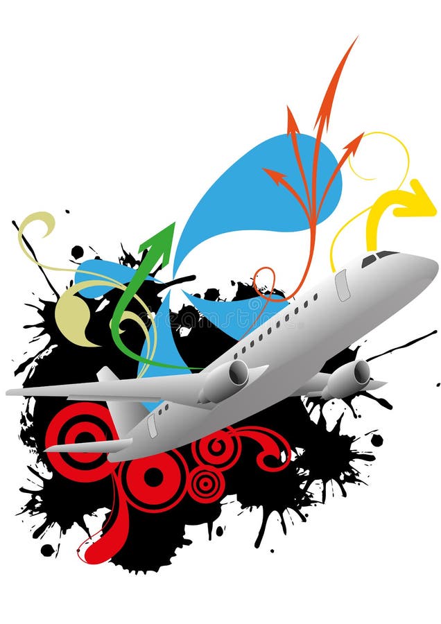 Airplane abstract stock vector. Illustration of crcle - 26069307