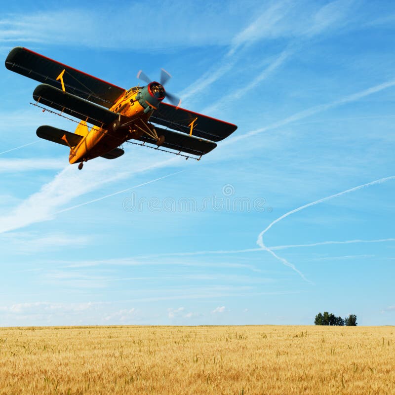 Airplane stock image. Image of aircraft, duster, harvest - 50486199