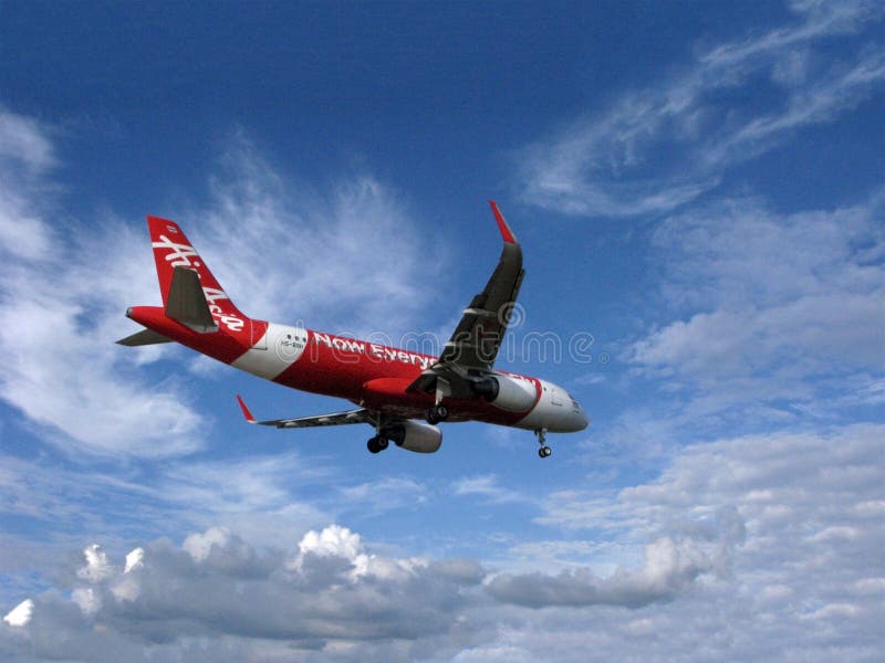 393 Airplane Airasia Sky Clouds Stock Photos - Free & Royalty-Free ...
