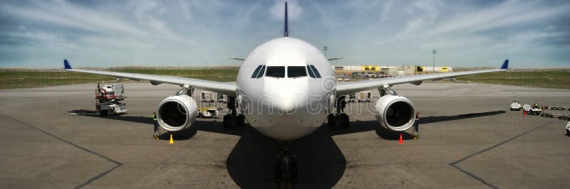 Airplane, Airliner, Aircraft, Wide Body Aircraft Stock Image - Image of ...
