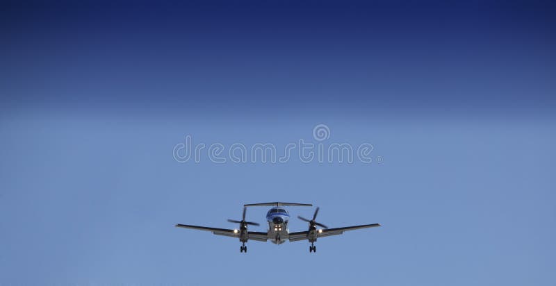 Airplane approaching stock image. Image of wing, flight - 25575367