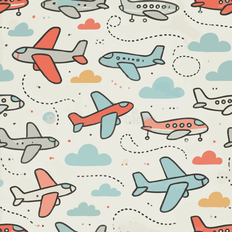 Airplane Art Print Design in Vector Stock Illustration - Illustration ...