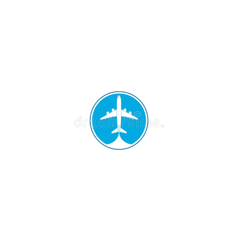 Blue Airplane Icon, Airplane Symbol, Airport Logo Stock Vector ...