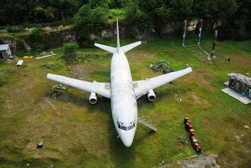 Airplane in bali stock image. Image of glass, darkness - 99572995