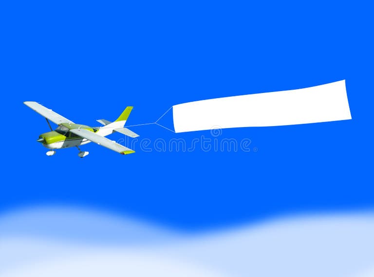 Airplane Banner Blank Flying Stock Illustrations – 706 Airplane Banner ...