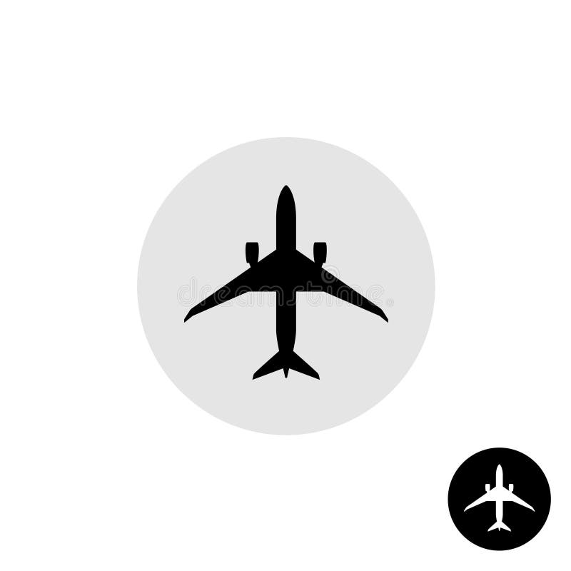Airplane icon stock vector. Illustration of commercial - 103291101
