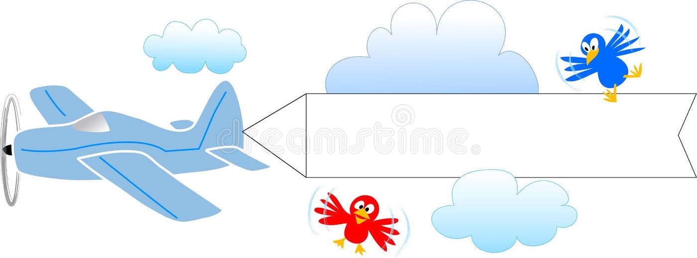 Vintage Airplane Pulling Sign Stock Illustrations – 200 Vintage ...