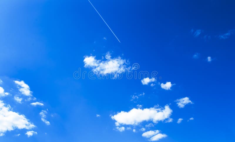 Airplane in blue sky. stock photo. Image of actions, blue - 30622554