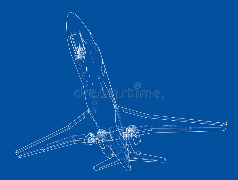 Airplane Wing Blueprint Stock Illustrations – 833 Airplane Wing ...