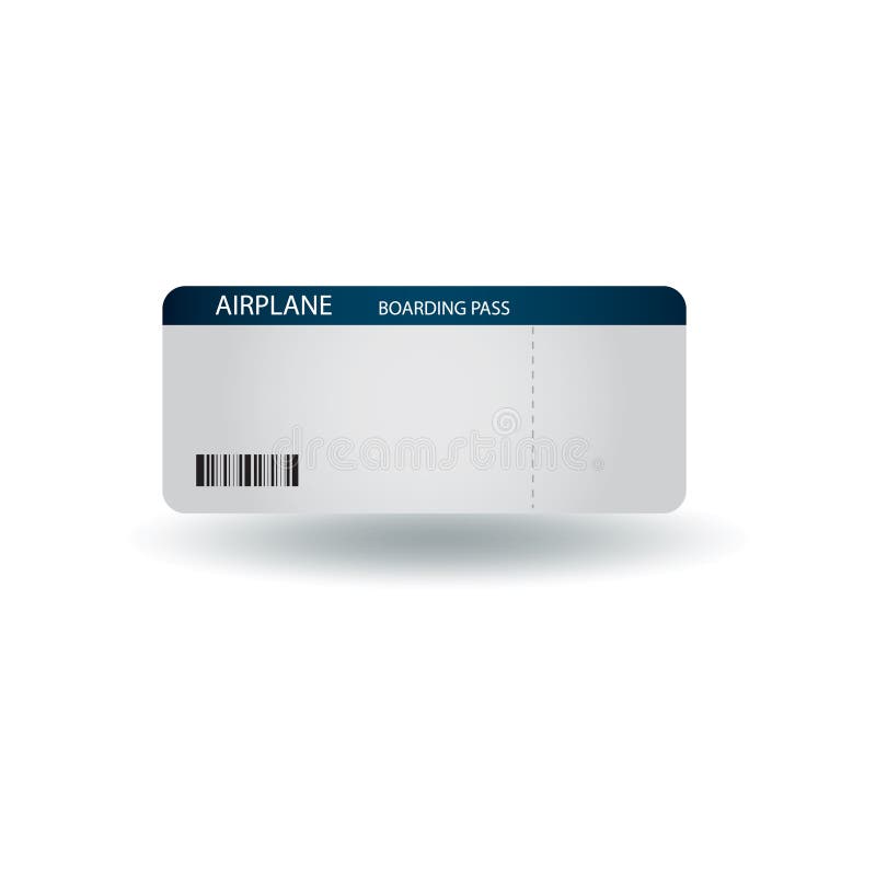 Airplane Boarding Pass. Vector Illustration Decorative Design Stock ...