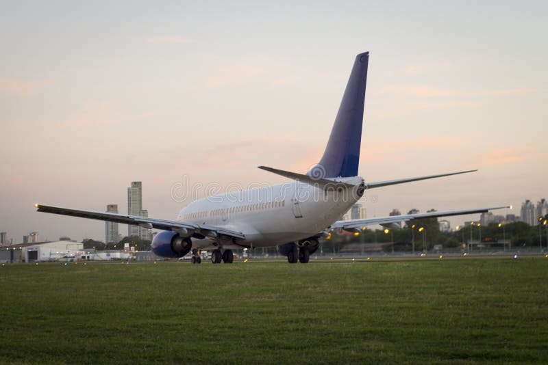 Airplane in the airstrip stock image. Image of daylight - 47490709