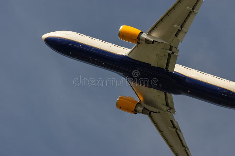 Airplane bottom, close up stock image. Image of close - 129287709
