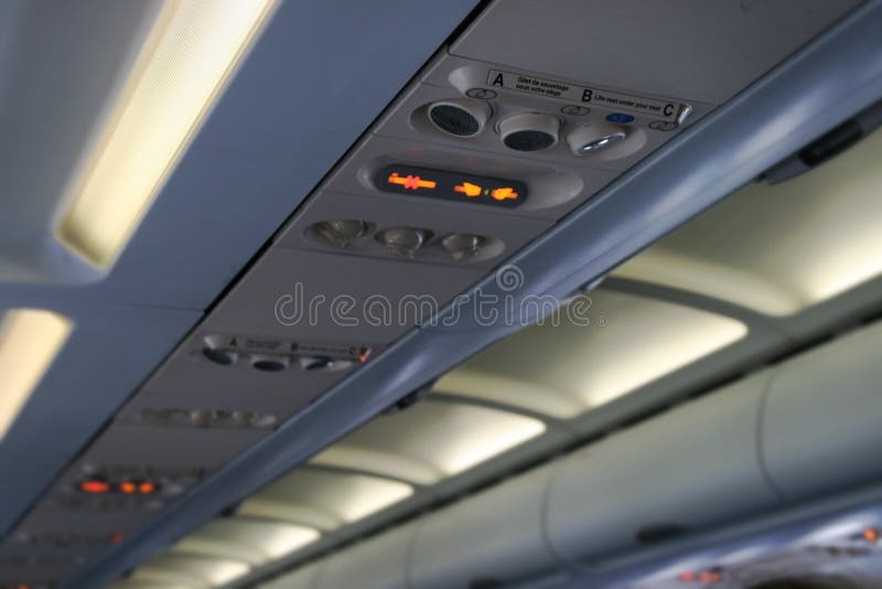 Airplane interior stock image. Image of aeroplane, flight - 9444657