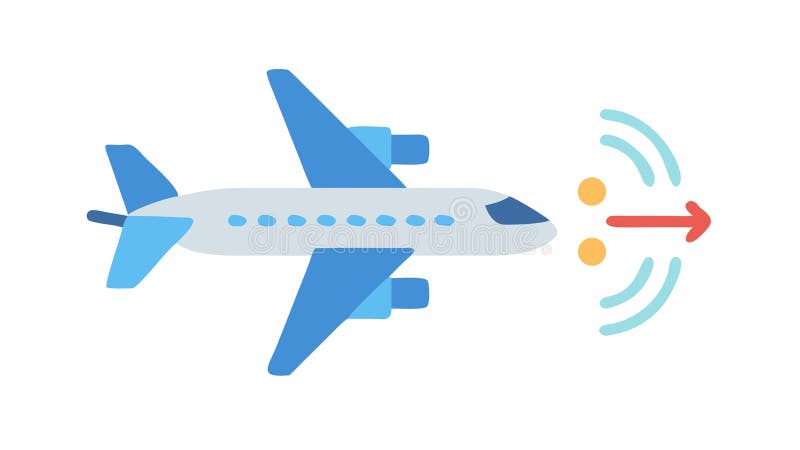 Airplane with Circular Route Arrow Vector, Vector Design Generative AI ...