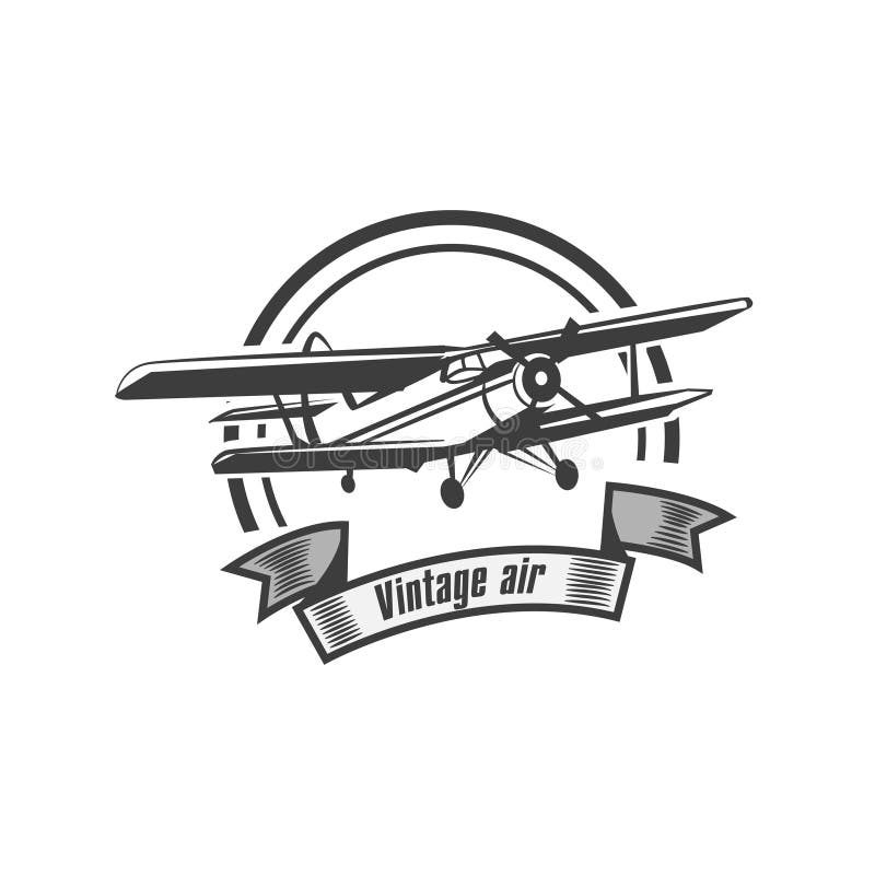Airplane Club Vector Illustration Emblem, Vector Illustration Stock ...
