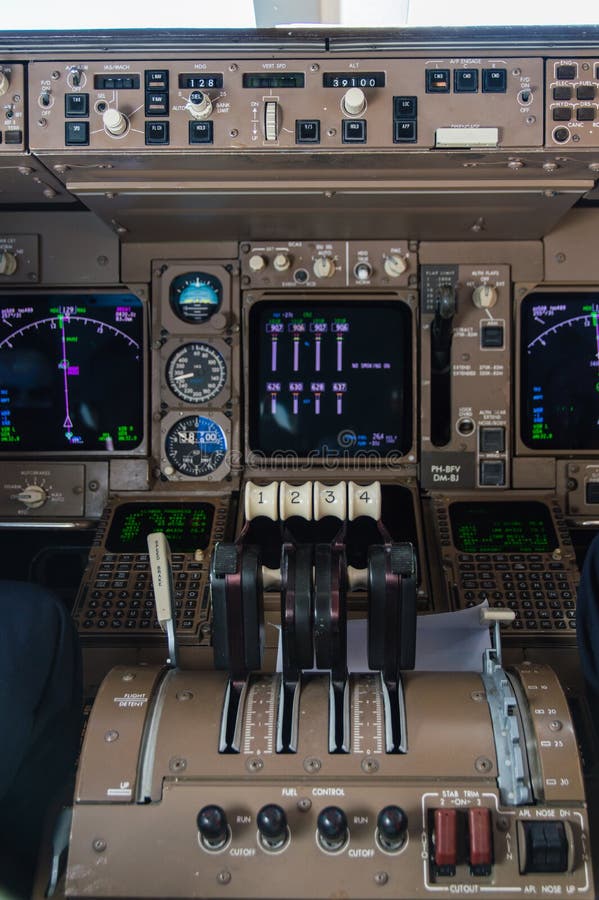 Airplane Cockpit Instruments Stock Image - Image of indicator, avionics ...