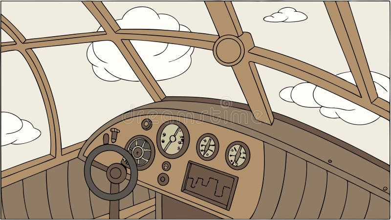 Airplane Cockpit Vector, Aviation and Flight Control Design ...