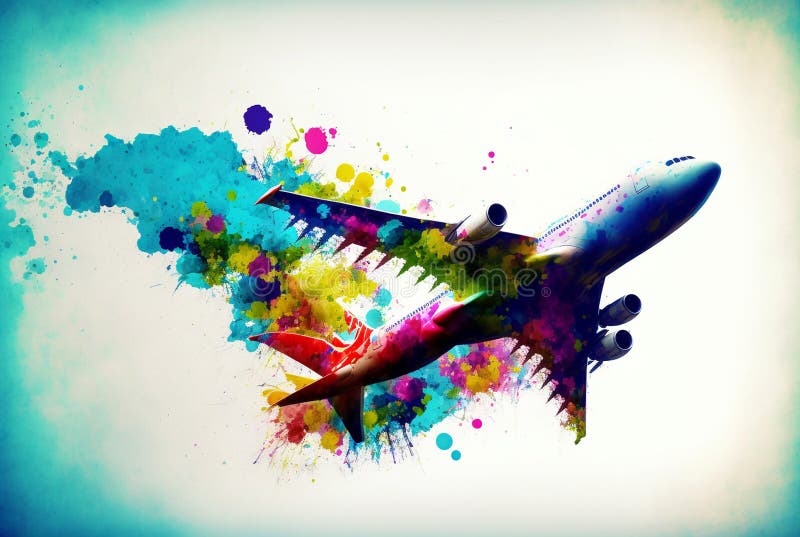 An Airplane with Colors of Positive Emotions, Abstract. Generative AI ...