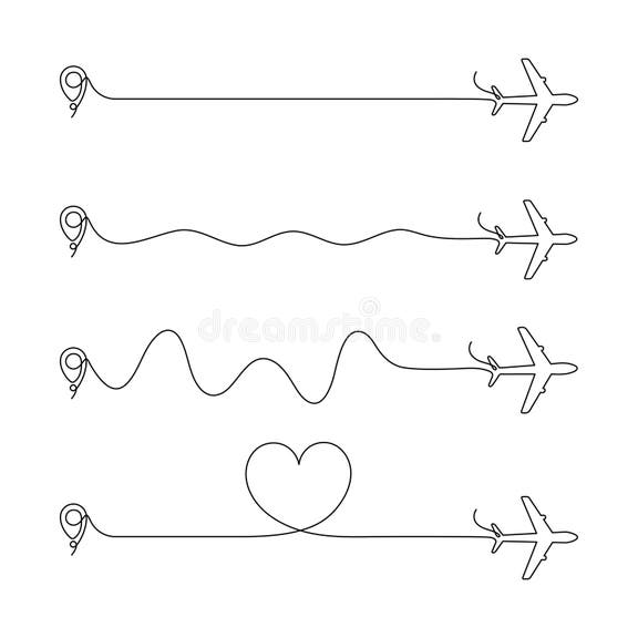 Continuous Dashed Line Stock Illustrations – 294 Continuous Dashed Line ...