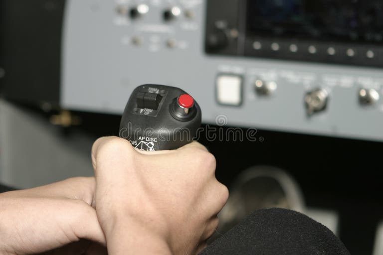 Airplane Controls stock photo. Image of panel, stick, simulator - 968344