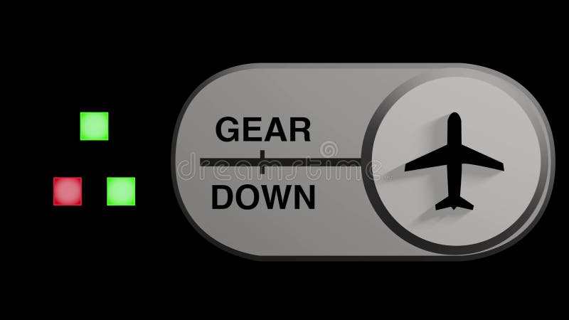 Airplane Controls Slider with Animated Switch Stock Video - Video of ...