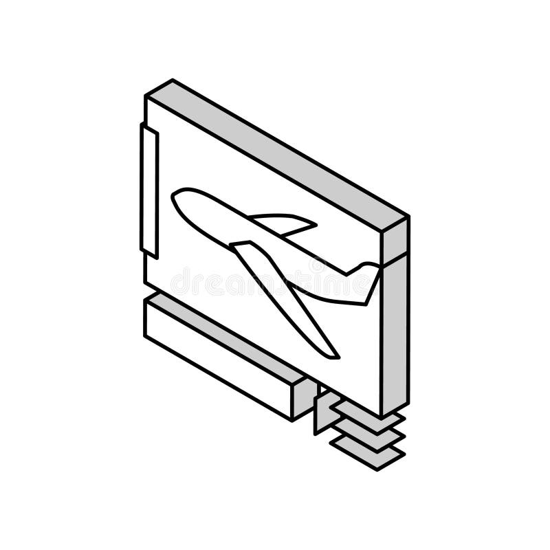 Airplane Crash Test Isometric Icon Vector Illustration Stock Vector ...