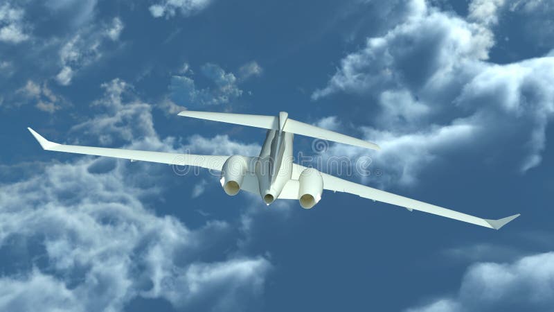 Airplane stock illustration. Illustration of cloud, aviation - 71548635