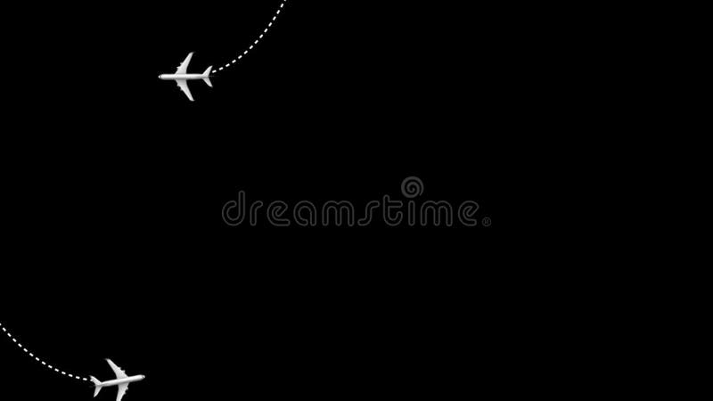 Dotted Path and Location Pin Loop Animation Video Transparent ...