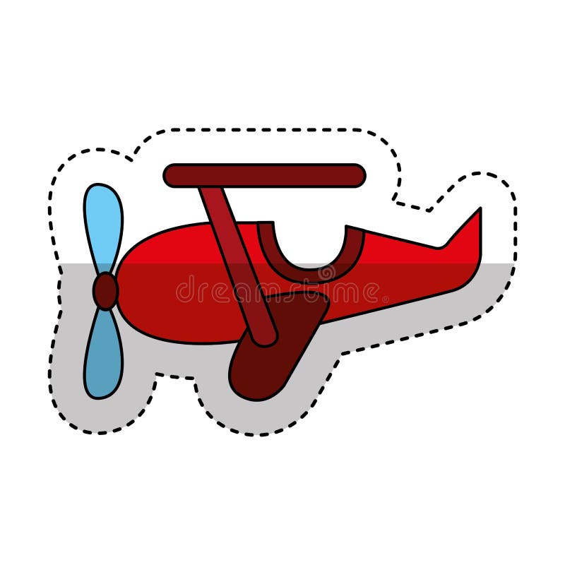 Airplane Drawing Isolated Icon Stock Vector - Illustration of aircraft ...