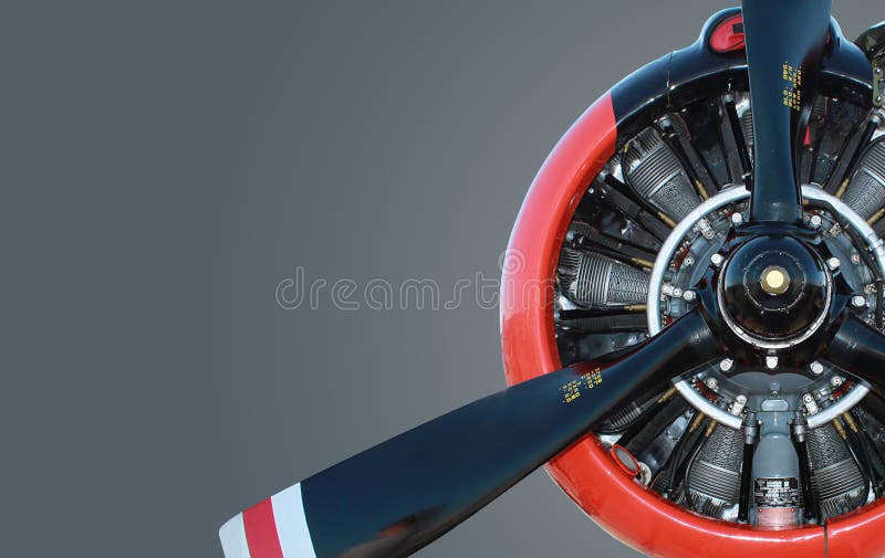 Airplane Engine Turbine Wing Fuselage Stock Image - Image of land ...