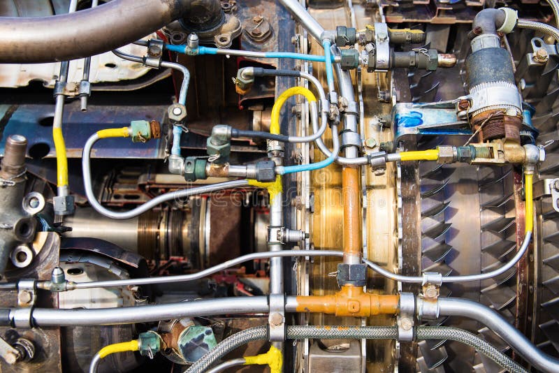 Airplane engine stock image. Image of cable, engine, aerospace - 55905145