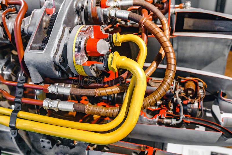 Engine Close Up View As Machine or Industrial Background Stock Photo ...