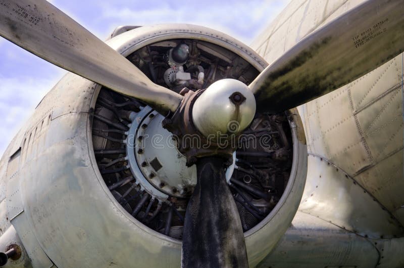 Old propeller airplane stock photo. Image of blue, grungy - 9049140