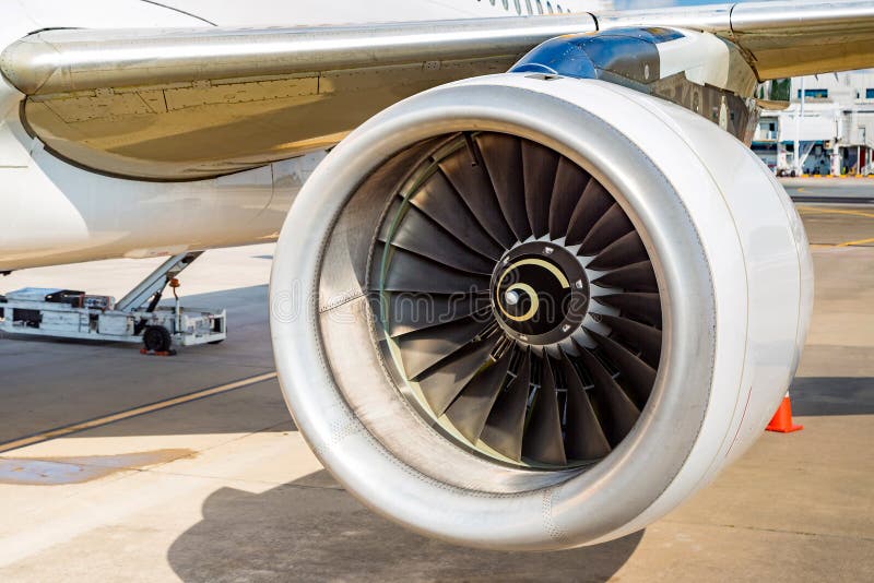 Airplane and engine stock photo. Image of airfield, engine - 185499670