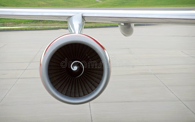 Airplane engine and wing stock photo. Image of aviation - 5985808