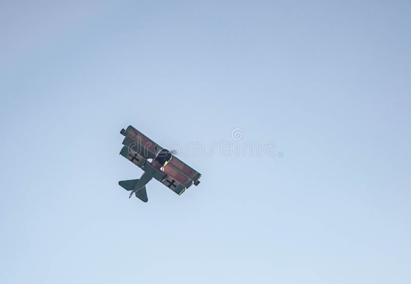 Airplane of the First World War in Flight. the Planes Had a High ...